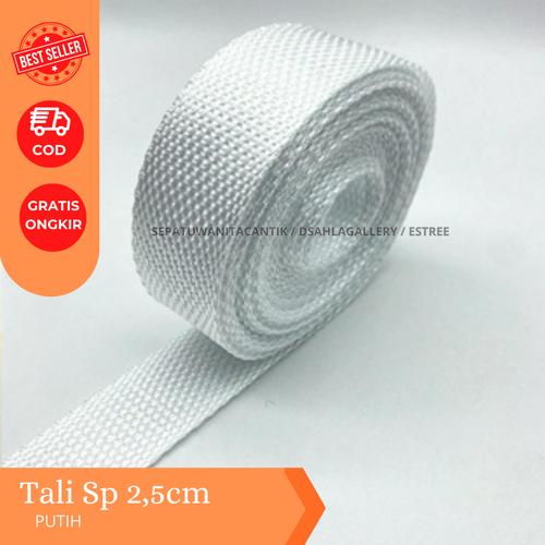 Jual Tali webbing warna Putih/ Tali Webing 2.5 cm Tebal Kuat/ Tali Sling - Kota Depok - D'Sahla ...
