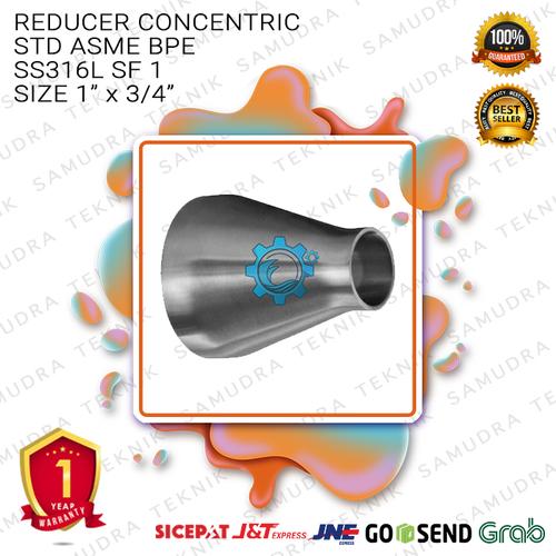 Jual Reducer Stainless SS316 STD SF 1 ASME BPE SIZE 1" x 3/4 ...
