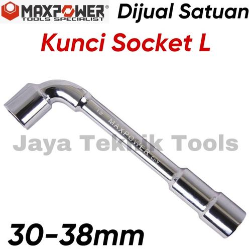 Jual Kunci Socket L Wrench Maxpower Satin 30 31 32 33 34 35 36 38 mm ...