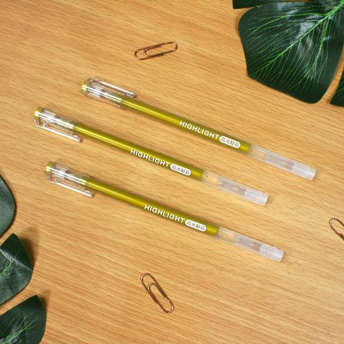 Jual Shiny Gold Highlight Gel Ink Pen [CREATIV] - Kota Bandung ...