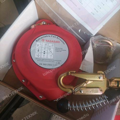 Jual fall arrester Tetractable 6,10,20 meter merek Nagasaki - 6 meter ...