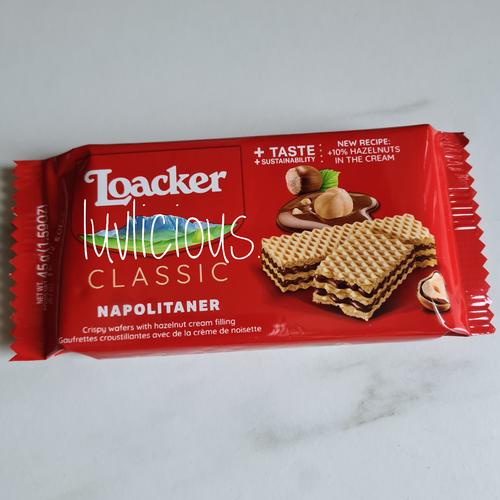 Jual LOACKER CLASSIC NAPOLITANER HAZELNUT WAFER BISCUIT BISKUIT COKLAT ...