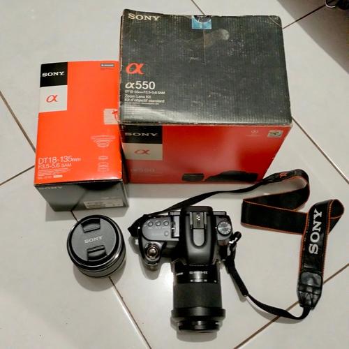 Jual Sony alpha a550 kamera DSLR dan lensa DT18-135mm - Kota Depok ...