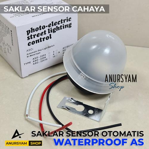 Jual Saklar Sensor Cahaya Otomatis Sensor Lampu Jalan Waterproof AS ...