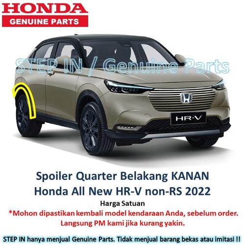 Jual Spoiler quarter BELAKANG cover hitam Honda ALL NEW HRV S/E 2022 ...