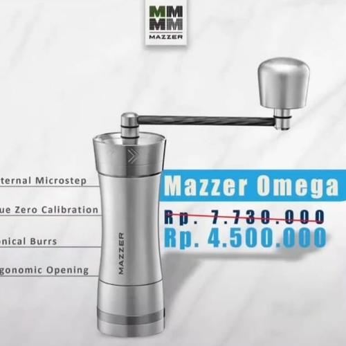 Jual Hand Coffee Grinder Mazzer Omega Alat Penggiling Kopi Manual ...