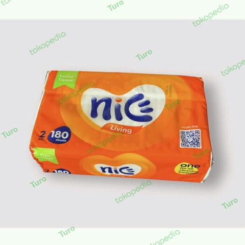 Jual Tissue wajah nice 180 sheet tisu facial tissu 180 lembar tisue 2 ...