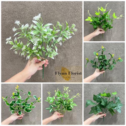 Jual Daun Rumput Variasi Premium ( Satuan ) Daun Dekorasi Artificial ...