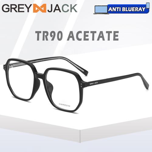Promo Grey Jack Kacamata Tr90+Acetate Model Kotak Simple Stylish Unisex ...