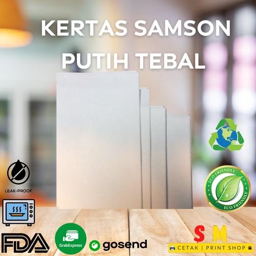 Jual Kertas Samson Putih 120 gsm / gram 102 x 120 cm Kertas Untuk ...