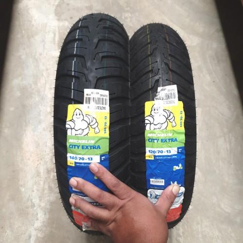 Jual SET BAN MOTOR MICHELIN 120/70-13 dan 140/70-13 CITY EXTRA NMAX MATIK - Jakarta Barat ...