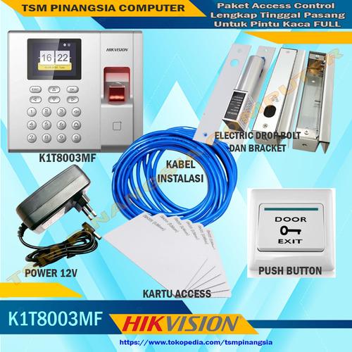 Jual Access Control Fingerprint Hikvision K1T 803MF Access Door Pintu ...