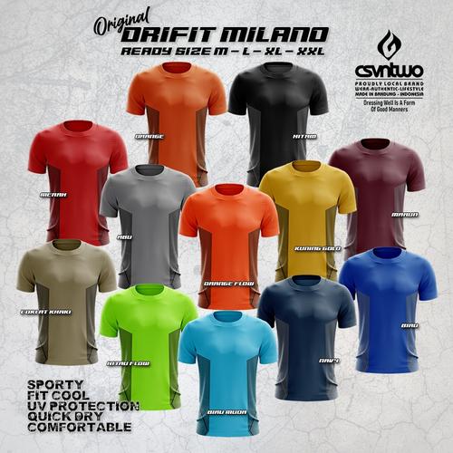 Jual Kaos Dryfit Polos Lengan Pendek Variasi/Kaos Dyfit Bahan Milano ...