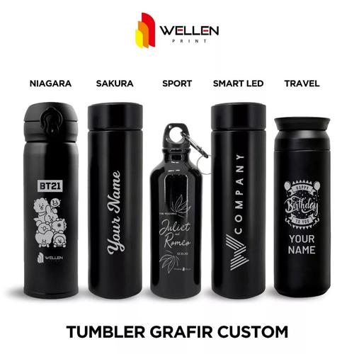 Jual WELLEN PRINT - Tumbler Grafir Custom All Model / Hampers Termos ...