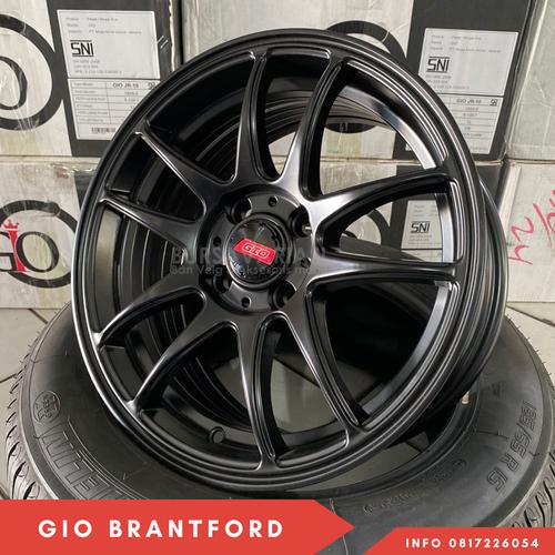 Jual Velg R15 4x100 Gio Brantford Matt Black Velg R15 Agya Brio Jazz ...