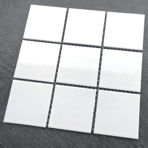 Jual Mosaic Keramik Top Table Putih Glossy Uk 10x10 Kuda Laut Mass ...