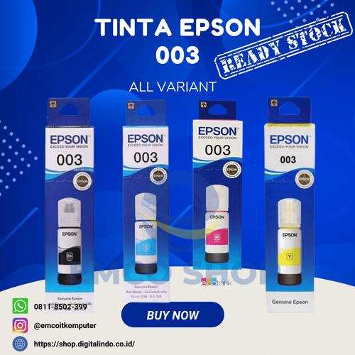 Jual Tinta Epson 003 Original C.M.Y.BK All Variant - Jakarta Timur ...