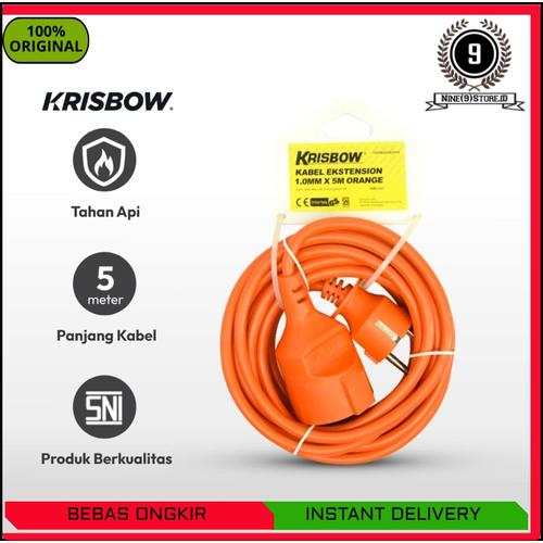 Jual Kabel Ekstensi Krisbow 5Mtr Kabel Roll Kabel Extension Listrik 5 ...