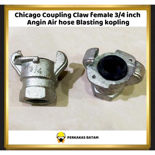 Jual Chicago Coupling Claw female 3/4 inch Angin Air hose Blasting ...