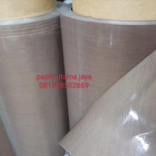 Jual kain teflon ptfe. 0,35mm x 100cm x 100cm. kain teflon tanpa lem ...
