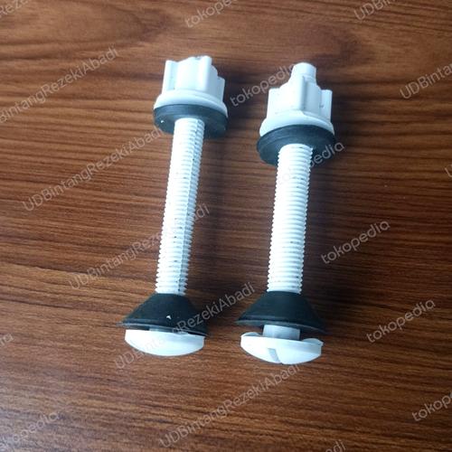 Jual BAUT KLOSET DUDUK UNIVERSAL BAUT CLOSET PVC BAUT CLOSET SET (2PCS ...