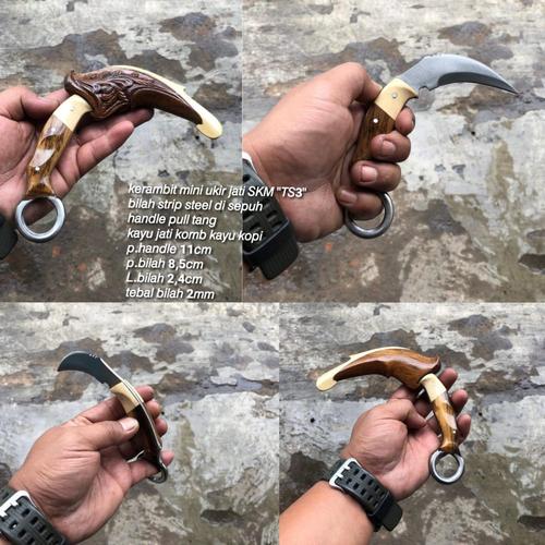Jual Pisau Krambit Mini Ukir Kayu Jati - Kab. Sukabumi - Grosir Sajam ...
