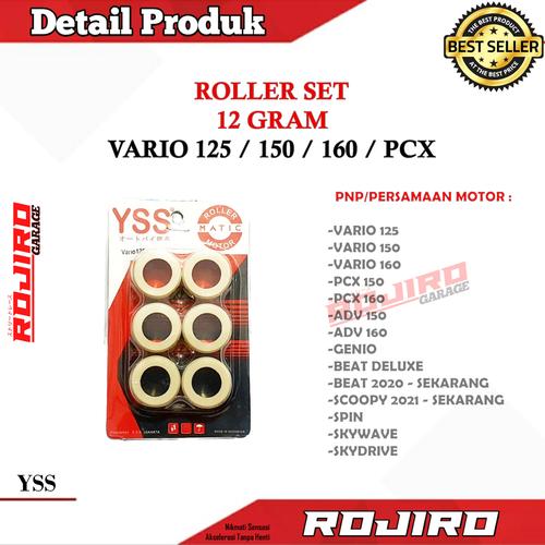 Jual ROLLER SET 12 GRAM VARIO 125 150 160 PCX ADV SPIN GENIO DELUXE ...