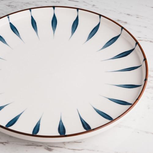 Jual Brewsuniq - Meiji Blue Leaf Dinner Plate 10" / Piring Makan ...