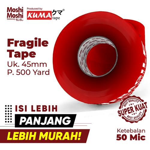 Jual Lakban Fragile Moshi Kuma 2 inch 500 Yard Isolasi Tape Perekat Kuat - Jakarta Utara - Moshi ...