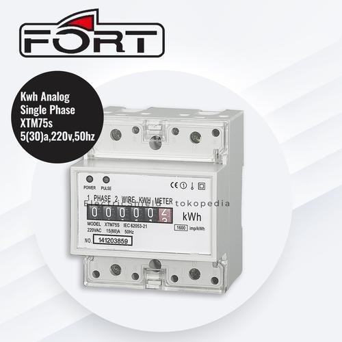 Jual KWH Meter Analog Single Phas FORT - XTM75S - Jakarta Pusat - Electric Shield | Tokopedia