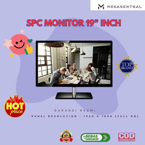 Jual LED Monitor SPC 19" / 19 Inch Full HD Input HDMI VGA SM-19HD SM-19 ...