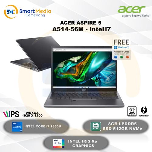 Promo ACER ASPIRE SLIM 5 A514-56M|i7 1355U|8GB|512GB|14" WUXGA IPS |WIN ...