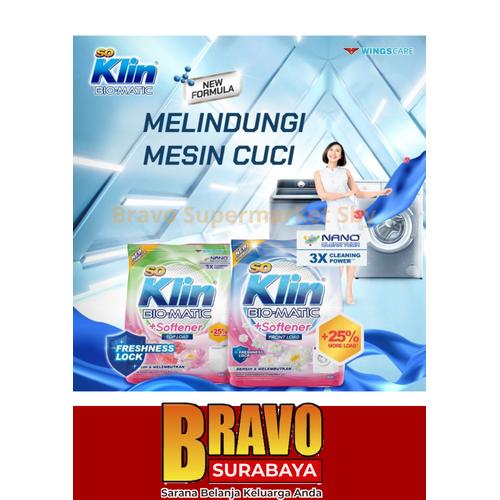 Jual SO KLIN Bio Matic Softener 1.8kg/ Deterjen Bubuk - Front Load ...