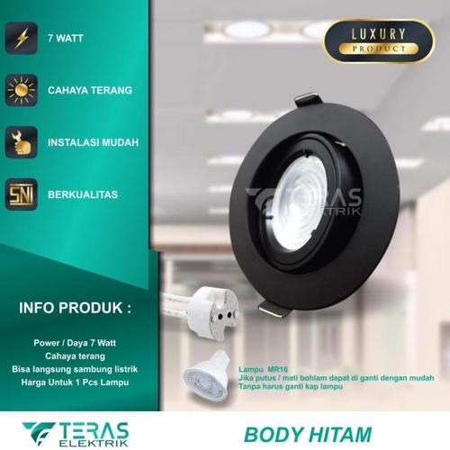 Jual Lampu Downlight Sorot Plafon Led 7 Watt Lampu Plafon Inbow - BODY ...