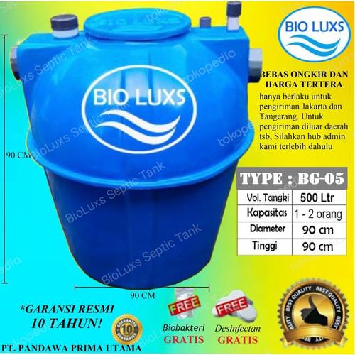 Jual septic tank Biotech,Biofil,BioLuxs type BG 500 liter - Kab ...