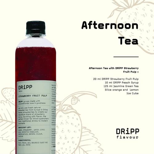 Jual Dripp Syrup Strawberry Fruit Pulp 760 ML - Rasa Strawberry 760 ML ...