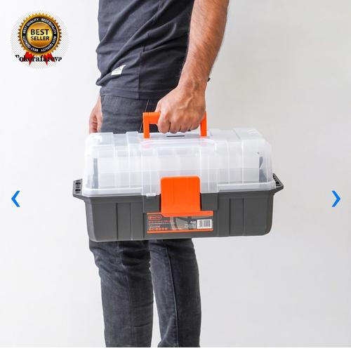 Jual Tactix Tool Box Kotak Alat Perkakas Toolbox Plastik Dengan 3 Tray ...
