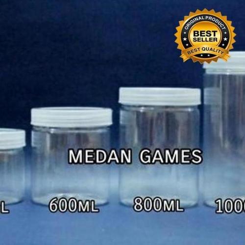 Jual Toples Jar Plastik Tabung Bulat Silinder 1000Ml Cookies Round Per ...