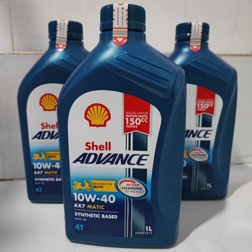 Jual Oli Motor Matic 10W-40 AX7 Shell Advance 1L 100% ORIGINAL DIJAMIN ...