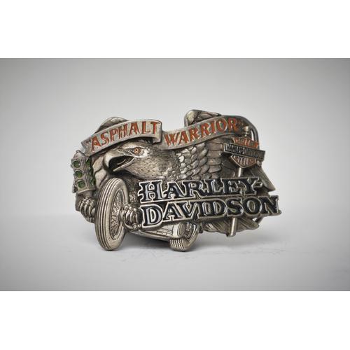 Jual Vintage 1992 Harley Davidson "Asphalt Warrior" Belt Buckle | #BB15 ...