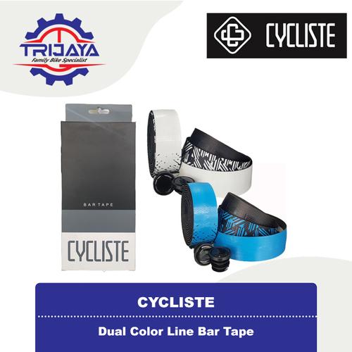 Jual Cycliste Dual Color Line Bar Tape Balutan Stang Sepeda Drop Bar ...