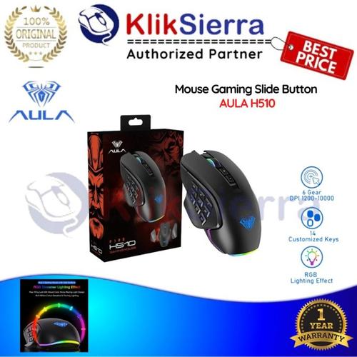 Jual Mouse Gaming Slide Button AULA H510 Magnetic RGB 2 Sets ...