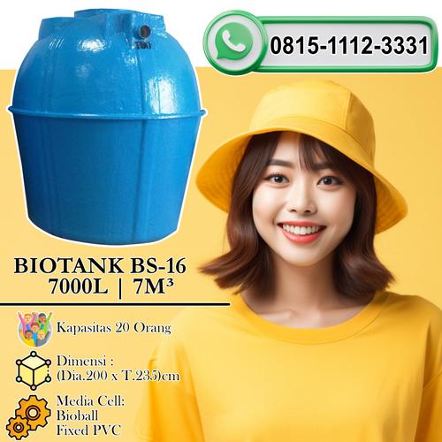 Jual TANGKI FIBER KAPASITAS 7000 LITER 7M3 / BIOTECH BIOTANK - Kab ...