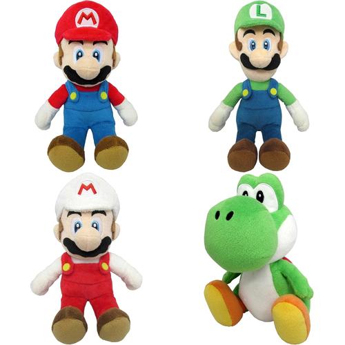 Jual ORIGINAL Sanei All Star Super Mario Bros Plush Boneka Luigi Yoshi ...