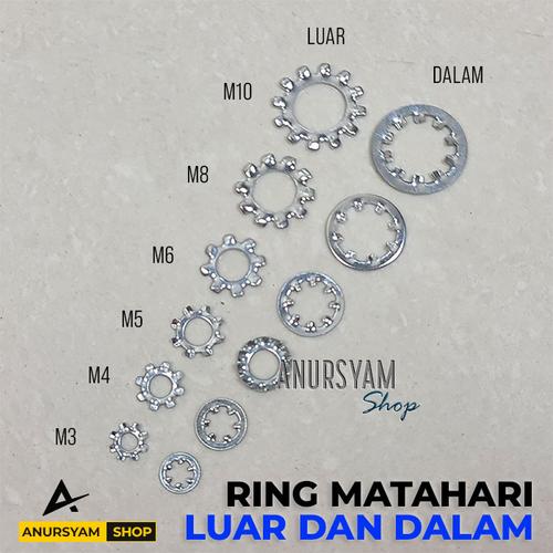 Jual Ring Matahari M3 - M14 Dalam / Ring Gerigi Dalam / Ring Gir Dalam ...