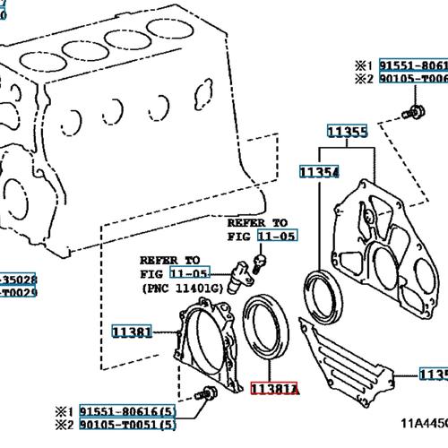 Jual seal kruk as Crankshaft belakang Hiace Premio 1GD 90311-95015 ...
