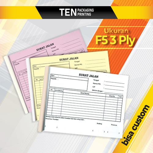 Promo Surat Jalan F5 3ply isi 25-50 set / 150 lembar Murah (Harga per ...