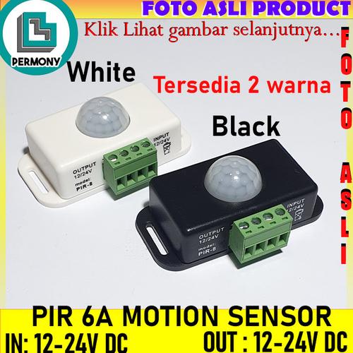 Jual 12V 24V 6A Infrared PIR Motion Sensor Switch For Led Strip Light ...