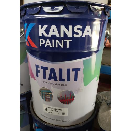 Jual Cat besi & Kayu Kansai Ftalit KF-178 Royal Blue Warna Biru Kemasan ...