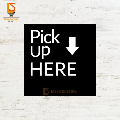 Promo Sign Board Pick UP Here Papan Sign Board - 15 cm - Kota Bandung ...